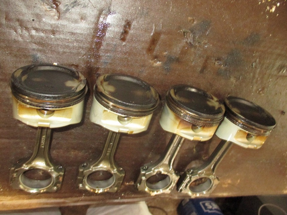 Yamaha 115hp 4 stroke outboard piston and rod set (68V-01) | eBay
