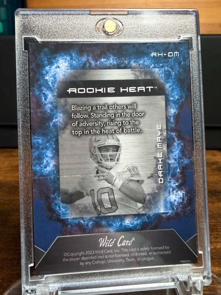 2023 Wild Card Matte Rookie Heat #RH-DM Drake Maye #/50 | eBay
