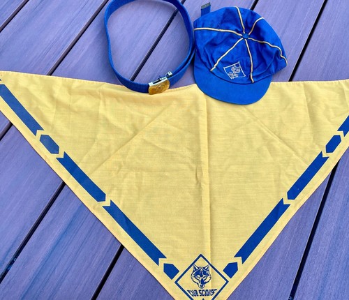 Official Cub Scout Boy Scouts Hat, Belt, Scarf Vintage | eBay