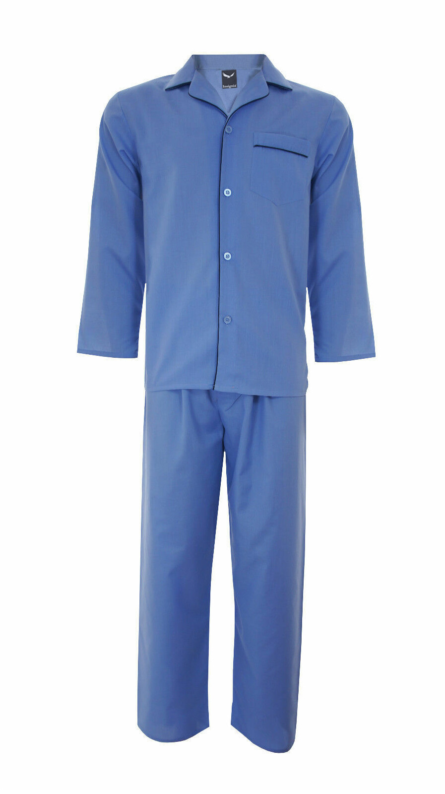 Mens Plain Traditional Woven Pyjamas Set Sleeping Nightwear Pjs M-XXL ...