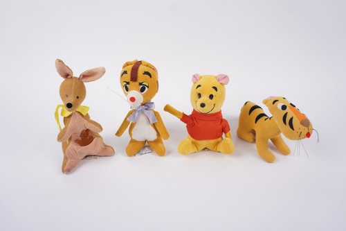 Set of 4 Disney Parks Gund Plush Winnie the Pooh Tigger Kanga Rabbit ...