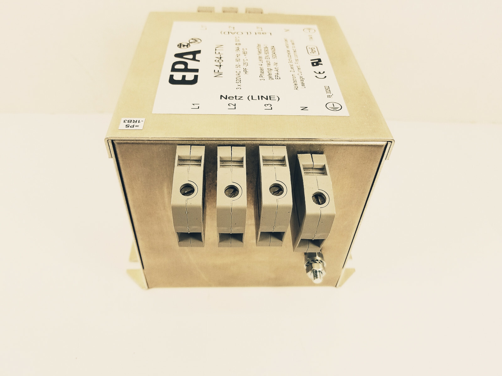 EPA NF-4-64-FTN Three Phase w/ Neutral Filter 520V, 50/60Hz, 64A ...