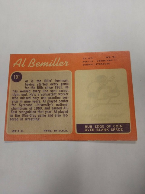 1970 Topps - #191 Al Bemiller for sale online | eBay