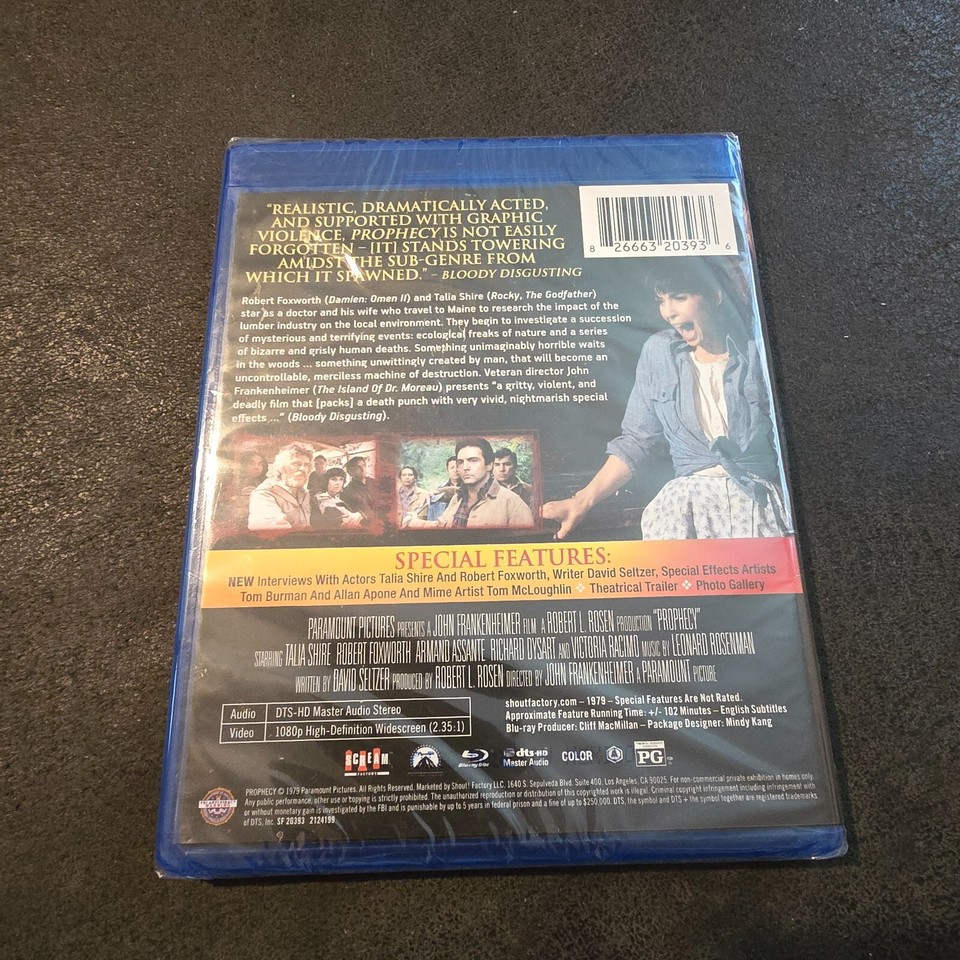 Prophecy The Monster Movie Blu ray 1979 J Frankenheimer Cult Horror ...