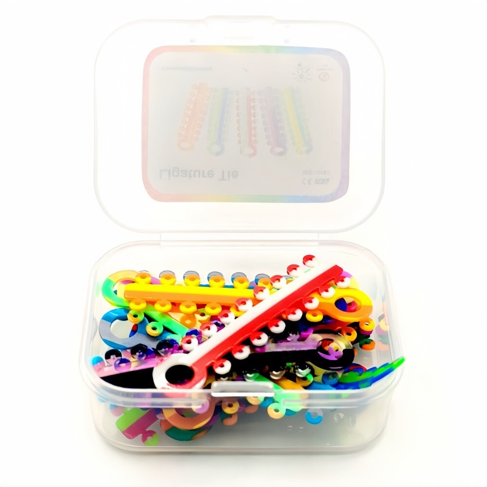 16 Color Dental Orthodontic Elastic Rubber Ligature Tie/Power Chain ...