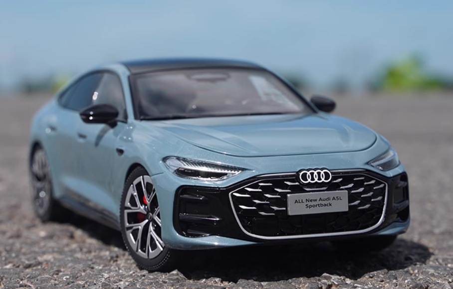 1:18 Saic Audi A5L All New Sportback Lighting Version Blue Color ...