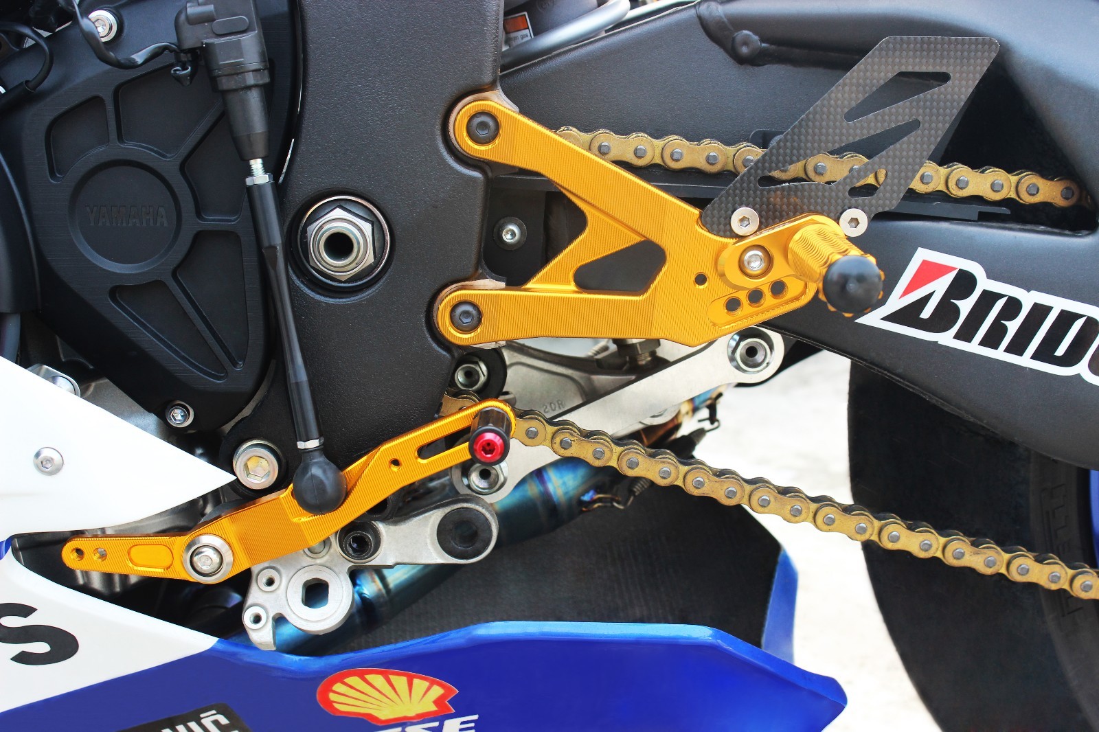 Rearsets Rear set Foot Pegs YAMAHA YZF R1 2015 2016 17 Foot Pegs Racing ...