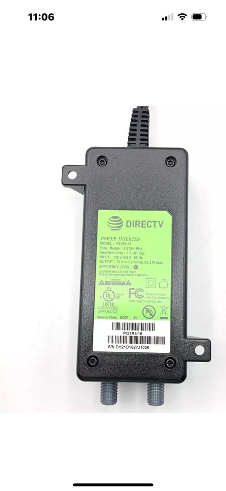 Genuine DirecTV Power Inserter 21V 1.2A PI21R3-16 SWM OEM | eBay