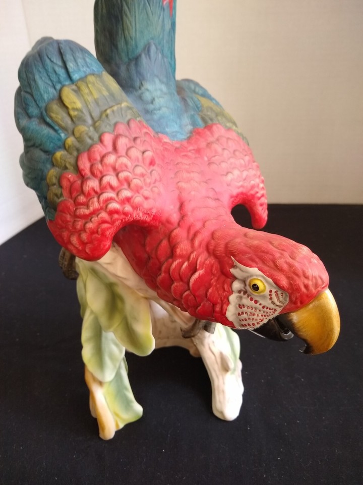 Rare 17.5" Goebel Germany Vintage Parrot Bird Figurine Marked Boehm 38 ...