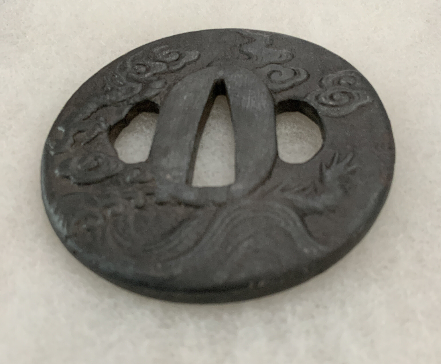 Antique Hand Made Japanese Sword Parts Tsuba For Wakizashi Katana ...