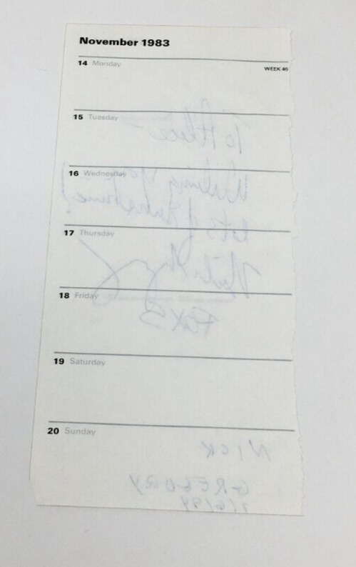 Nick Gregory Signed Autograph Meteorologist WNYW Fox5 3x7 Paper | eBay