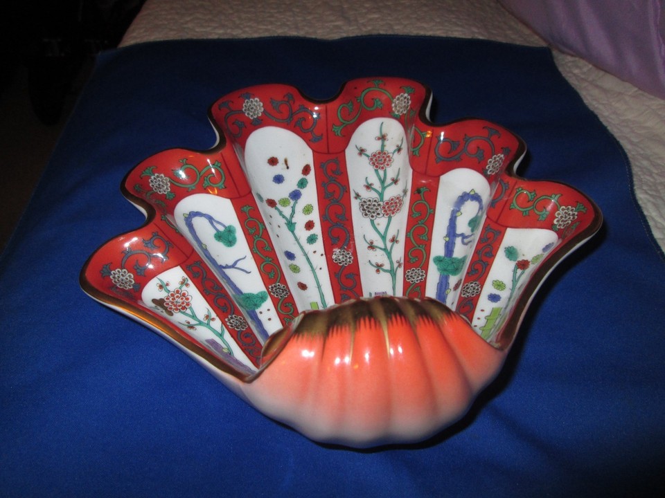 Herend Red Dynasty Godollo Beautiful Shell Dish | eBay