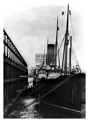 SS CARPATHIA RESCUE SHIP AT DOCK AFTER RMS TITANIC DISASTER TRAGEDY 5X7 ...