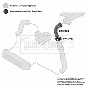 Borg & Beck BTH1200 Turbocharger Hose for sale online | eBay