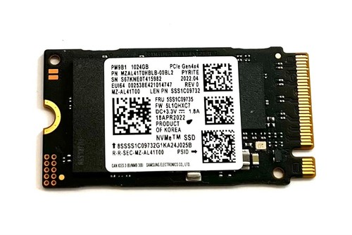 PM9B1 Samsung PM9B1 MZAL41T0HBLB 1TB NVMe 42mm Solid State Drive ...