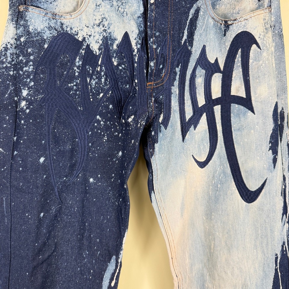 Revenge Hand Bleached Denim Jeans *1/100 LIMITED RELEASE* Size Large ...