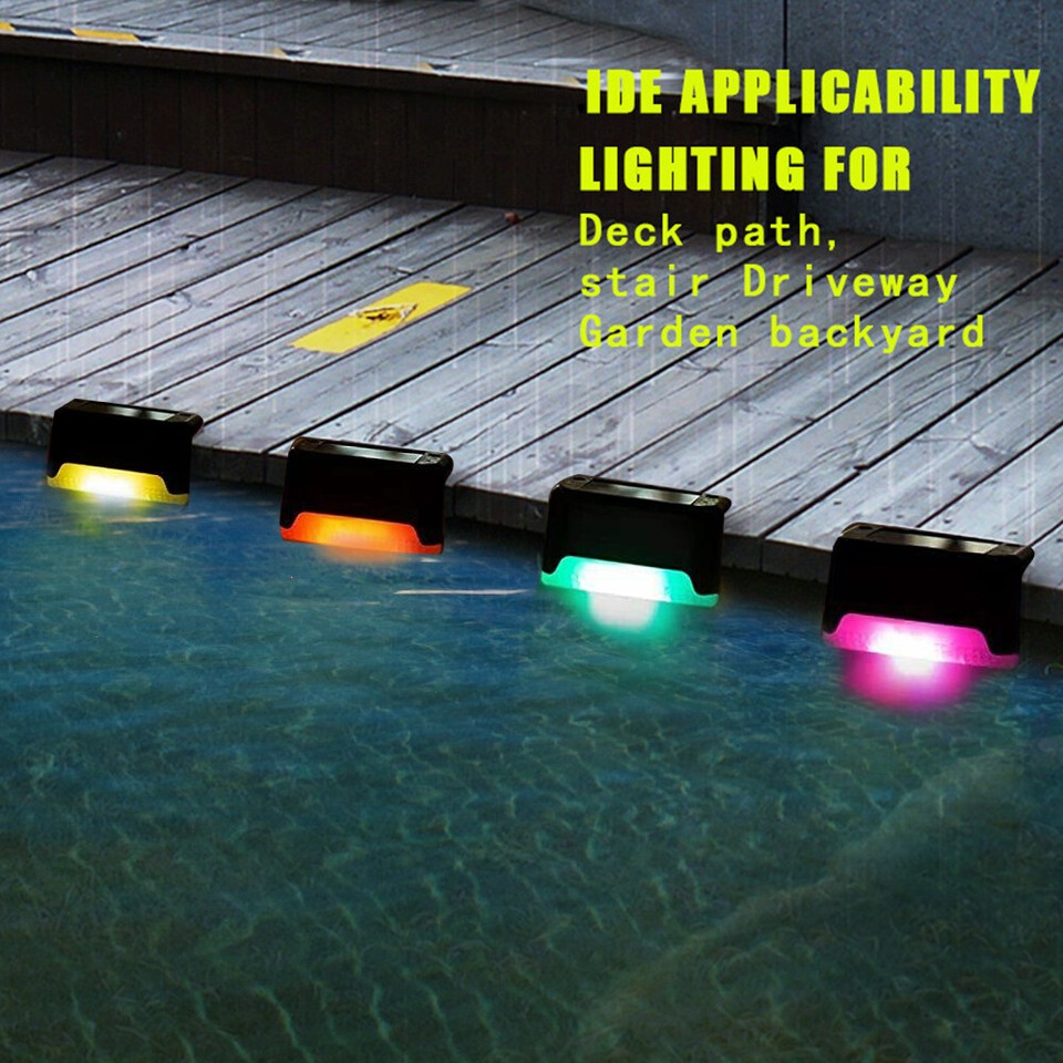Solar Powered LED Pool Side Lights Waterproof Light up Swimming Pool ...