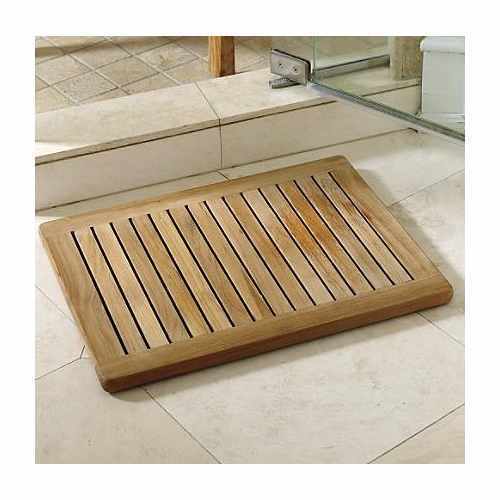 Teak Shower Mat Room