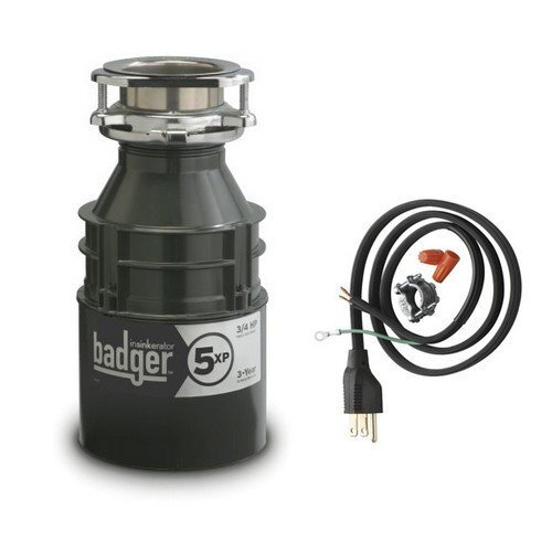 IN-SINK-ERATOR BADGER5XPW/CORD In-Sink-Erator Badger 5XP, 3/4 HP ...