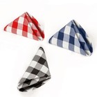 100 Checkered Check Napkins 20"x20" Polyester Gingham Buffalo ...