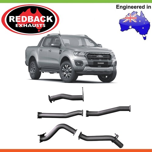 Redback Extreme Duty Exhaust For FORD RANGER PX2, PX3 XL, XLT, XLS ...