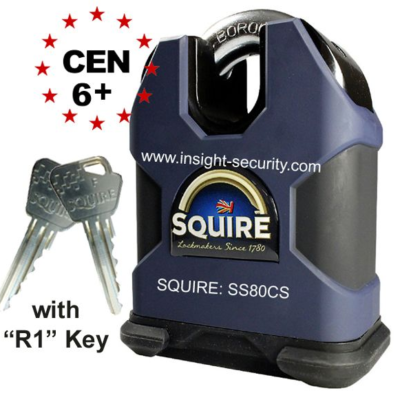 Squire SS80CS High Security R1 Restricted Key Ultimate Padlock | eBay