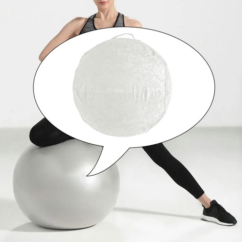 Pilates Yoga Ball Cover Lightweight White Foldable Exercise | eBay