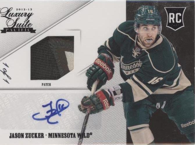 2012-13 Panini Rookie Anthology - Luxury Suite Jason Zucker #80 Black ...