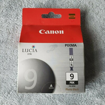 Canon PIXMA LUCIA Ink 9 PBK Black Ink Tank Cartridge NEW | eBay