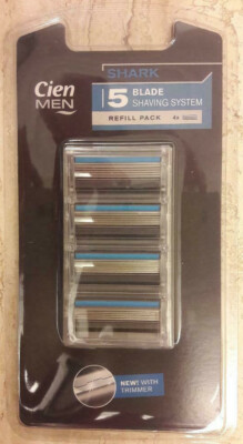 LESEN! Cien Men Shark 5 Rasierklingen 8 st., 5Klingen system,ohne ovp ...