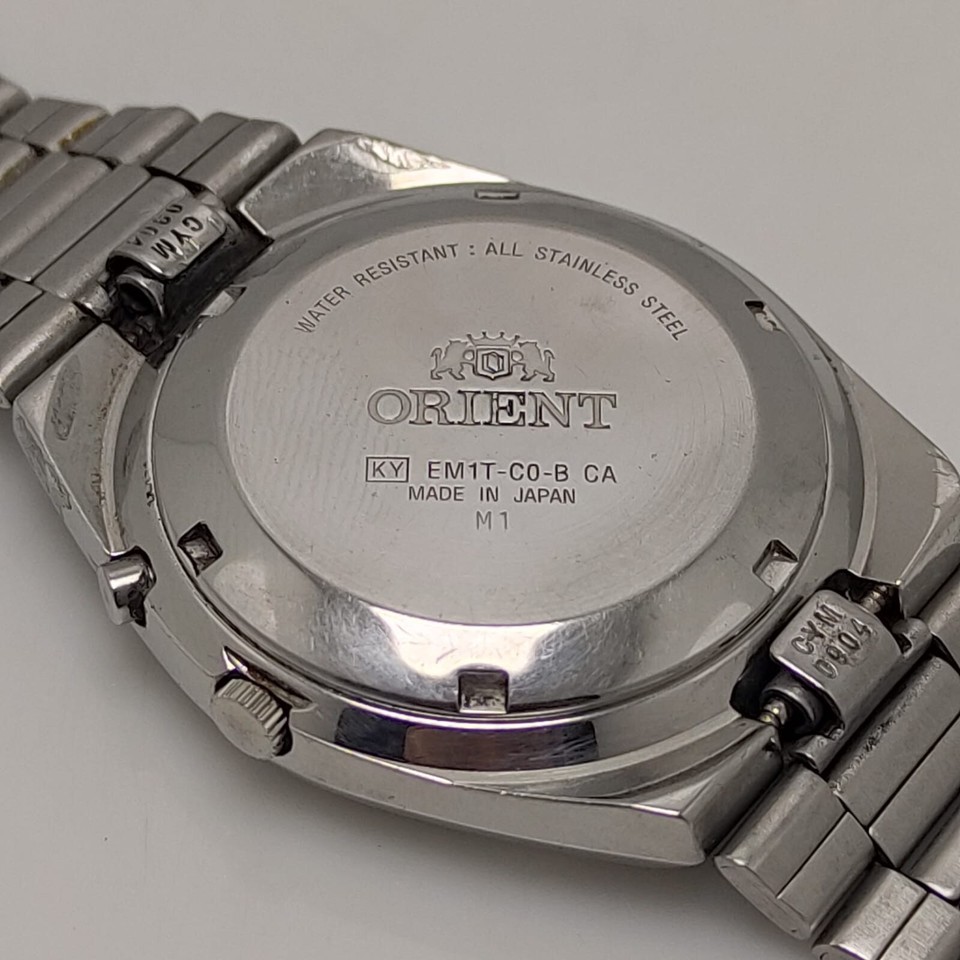 Orient Crystal Tri Star EM1T-C0-B Automatic Men's Watch Day Date ...