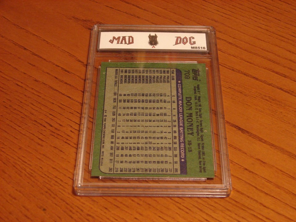 DON MONEY****1982 TOPPS----MINT 8****BREWERS----Set BREAK--#709----MAD ...