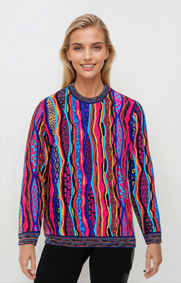 Geccu 3D Multi Colour Merino Wool Sweater Knitwear Jumper | eBay Australia