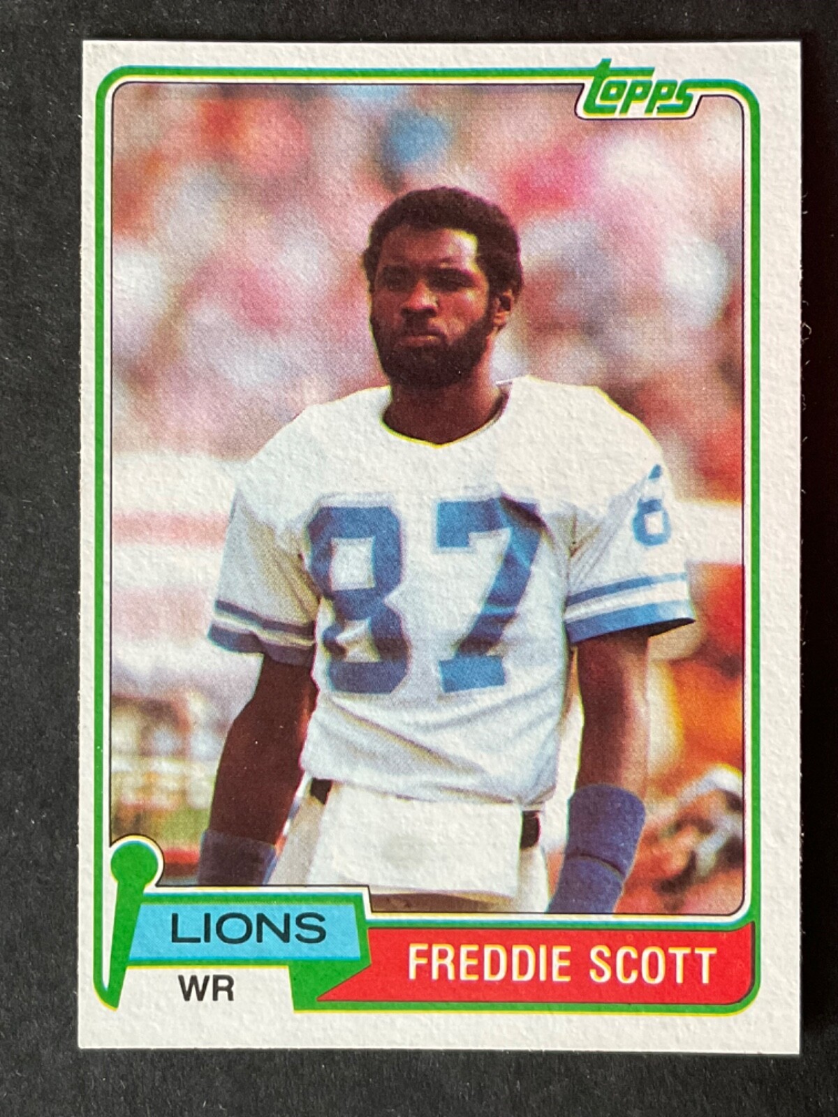Freddie Scott 1981 Topps Football Card #463 Detroit Lions Wide Receiver ...