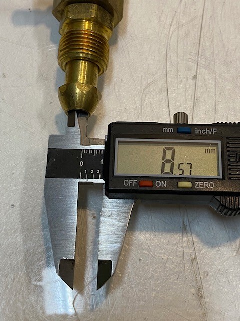 Propane Pressure Test Block Gauge Valve 3-1/2" L 9mm ID 29mm OD 20mm ...