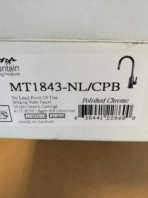 Mountain Plumbing Mt1843-nl/pvdcpb Little Gourmet Cold Water Dispenser ...