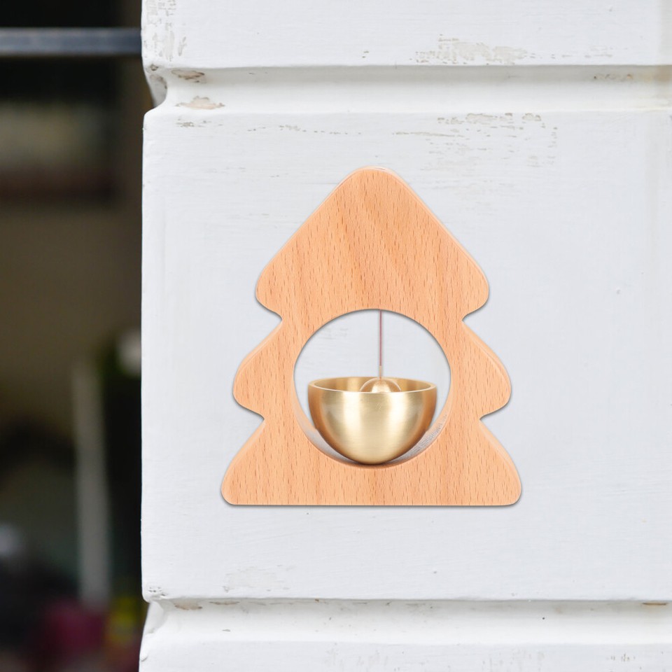 metal wall hanging bell Wood Shopkeepers Bell Entrance Hanging Bell ...