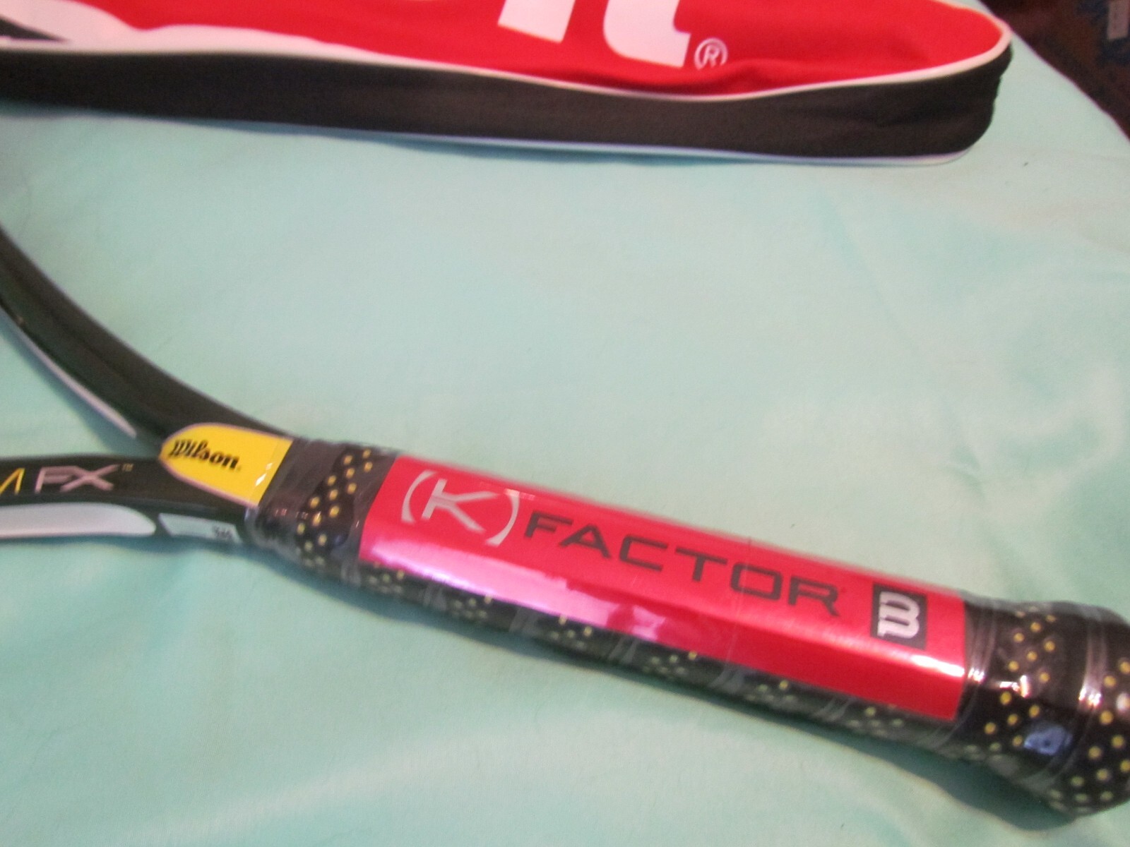 NOS Wilson K Factor K Pro Team FX Grip 4 3/8 (USL3) Tennis Racquet with ...
