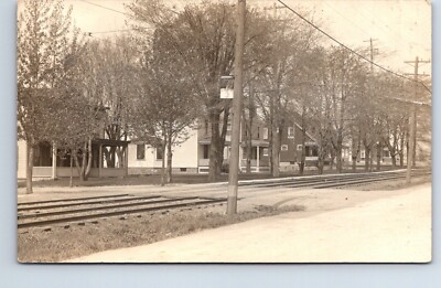 RPPC Real Photo Postcard New York Schenectady Trolley Street Car Stop ...