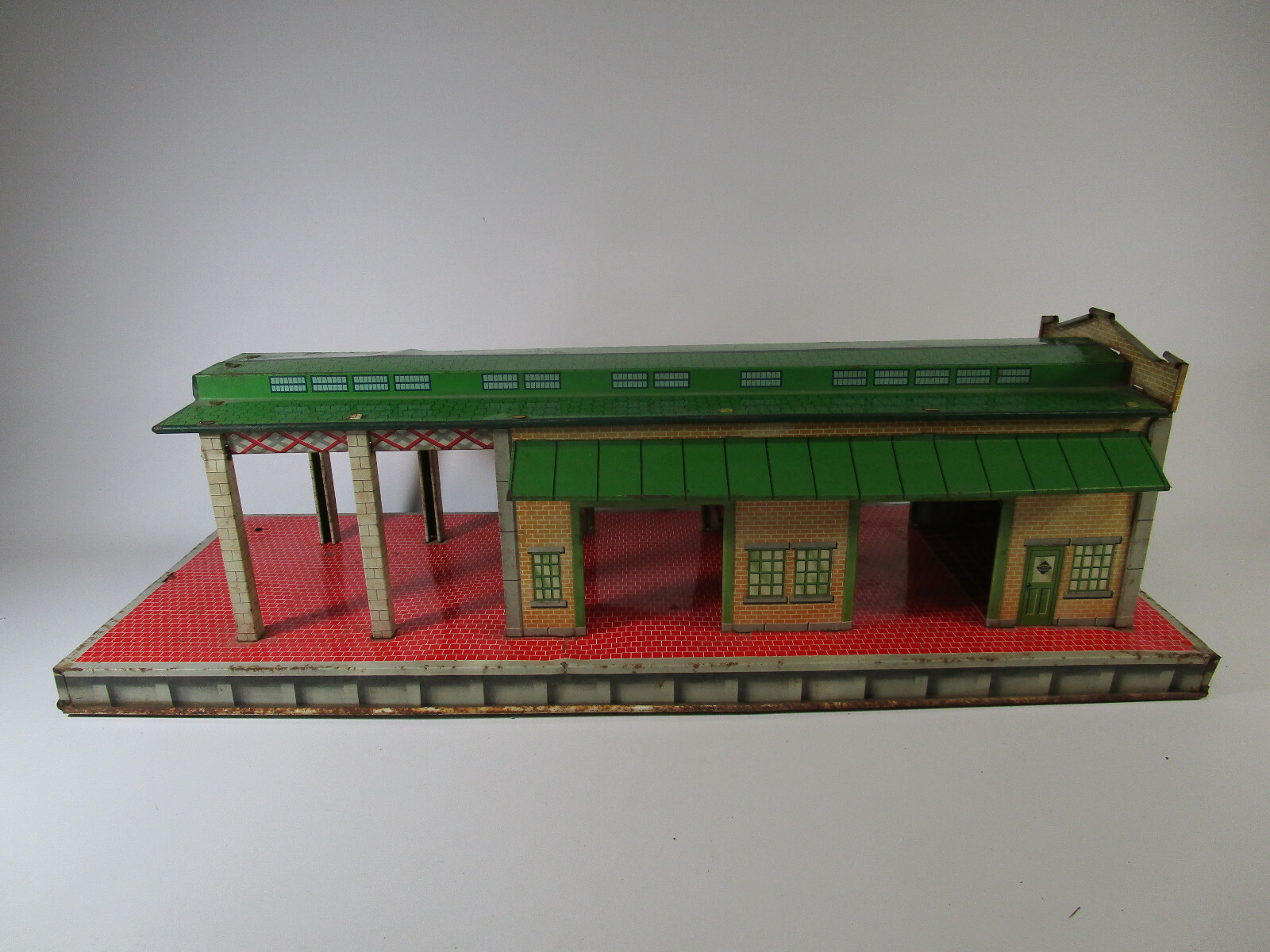 Vintage Marx Freight Terminal Tin Litho Train Station Toy Building ...