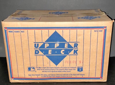 1991 Upper Deck Baseball Factory Sealed Low Case (20 Boxes)Michael ...