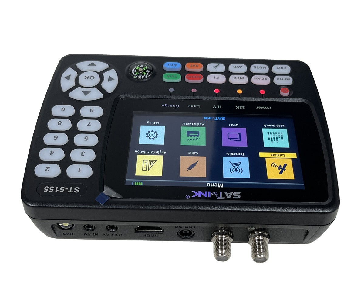SATLINK ST-5155 Satellite TV Receiver DVB-S/S2/T/T2/C Combo Meter HD H ...