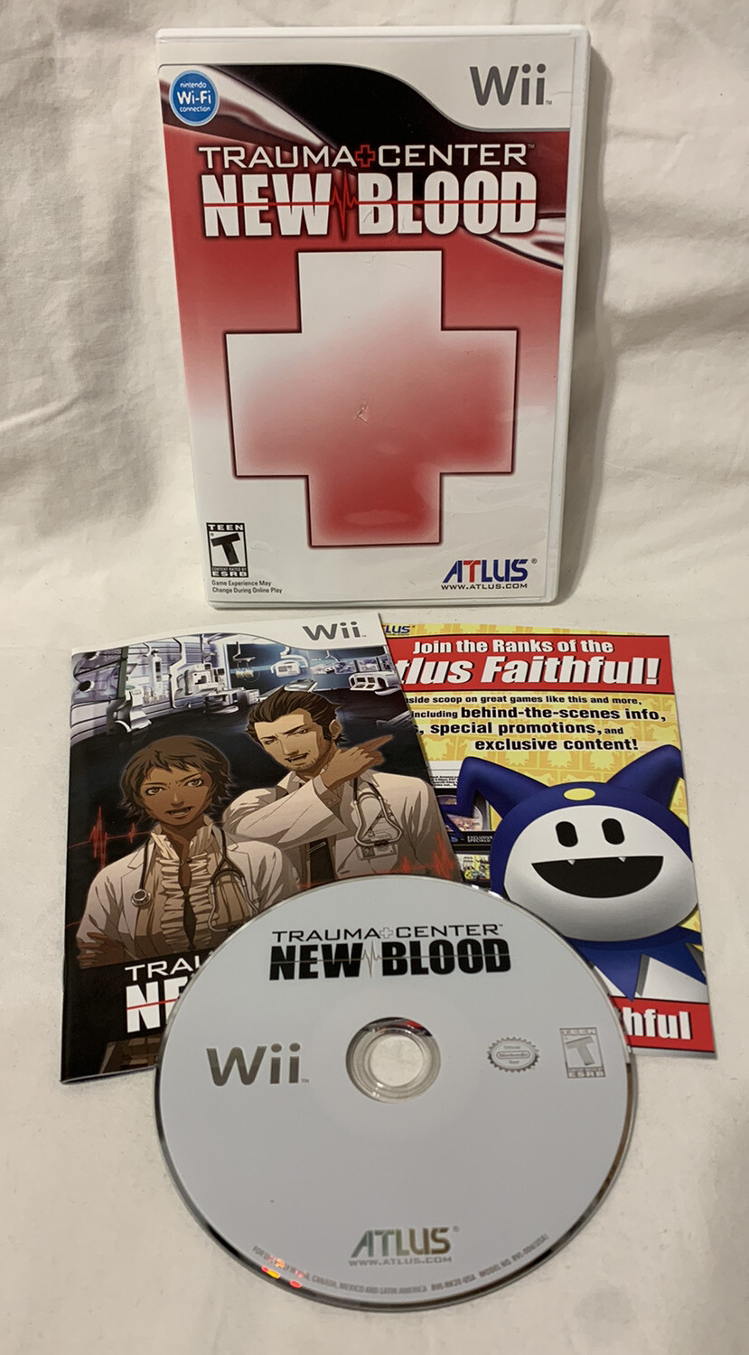 Trauma Center: New Blood (Nintendo Wii, 2007) - COMPLETE & TESTED ...