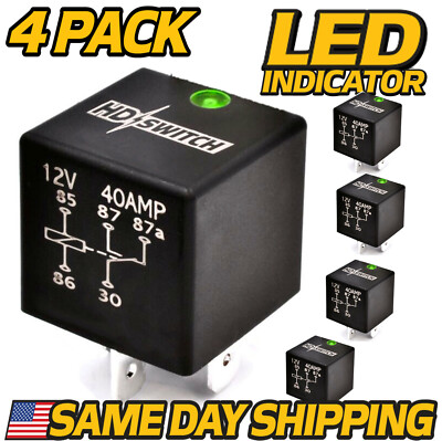 (4 Pk) Relay 6679820 Fits Bobcat 751 753 763 773 863 864 873 883 963 ...