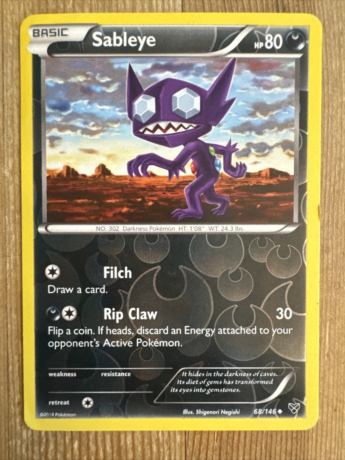 Pokémon TCG Sableye XY 68/146 Reverse Holo Uncommon DMG | eBay