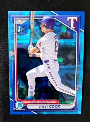 2024 Bowman Draft Sapphire 1st Casey Cook Texas Rangers #BDC-66 | eBay