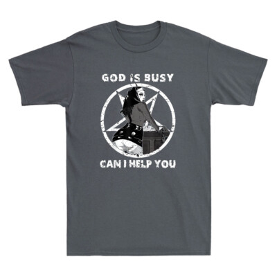 God Is Busy Can I Help You Pentagram Sexy Naughty Nun Meme Retro Unisex ...