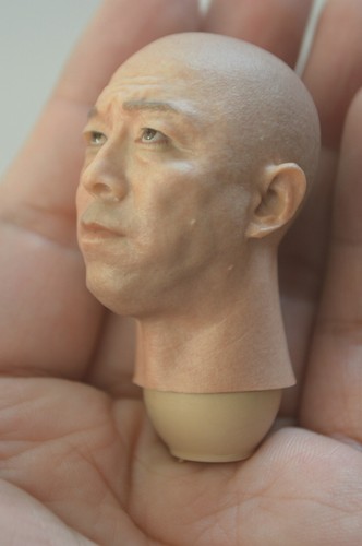 Custom 1/6 Asian Bo Huang Head Sculpt for 12" Hot Toys Coo Male Figure ...