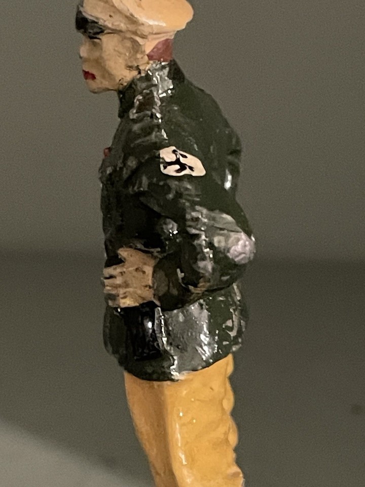 Toy Soldier Figure Lineol Elastolin?.German Officer ,Erwin Rommel ?. 7 ...
