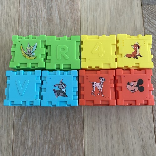 Vintage Disney Talking Magic Kingdom Play Set of 8 Replacement Blocks ...